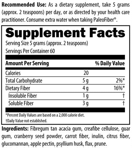 PaleoFiber Powder (unflavored) – WFH Natural Pharmacy